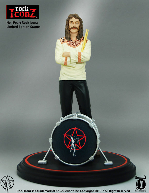 SOLD OUT! RUSH Collectible 2010 KnuckleBonz Rock Iconz Neil Peart Stat ...